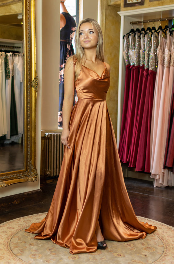 Shine Dress - Rust - Be-Glam Belgium